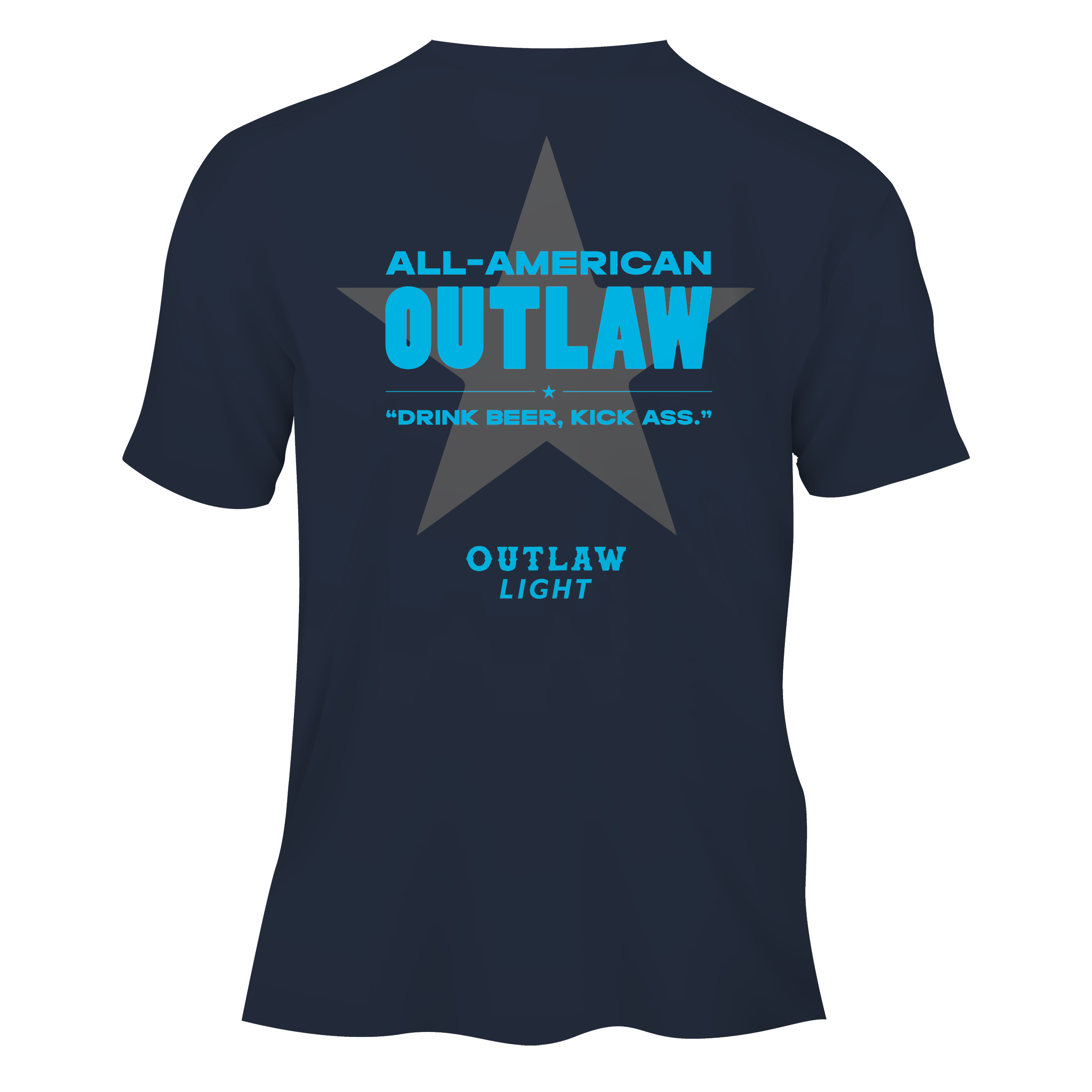 All American Outlaw Tee - True Navy – Outlaw Beer Merch